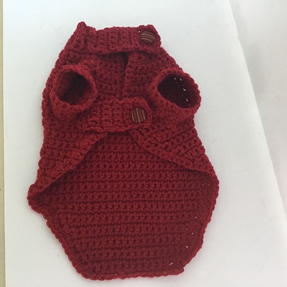 Decor by Rosa | Dog | Small Red Unisex Dog Sweater Small New Handmade ...